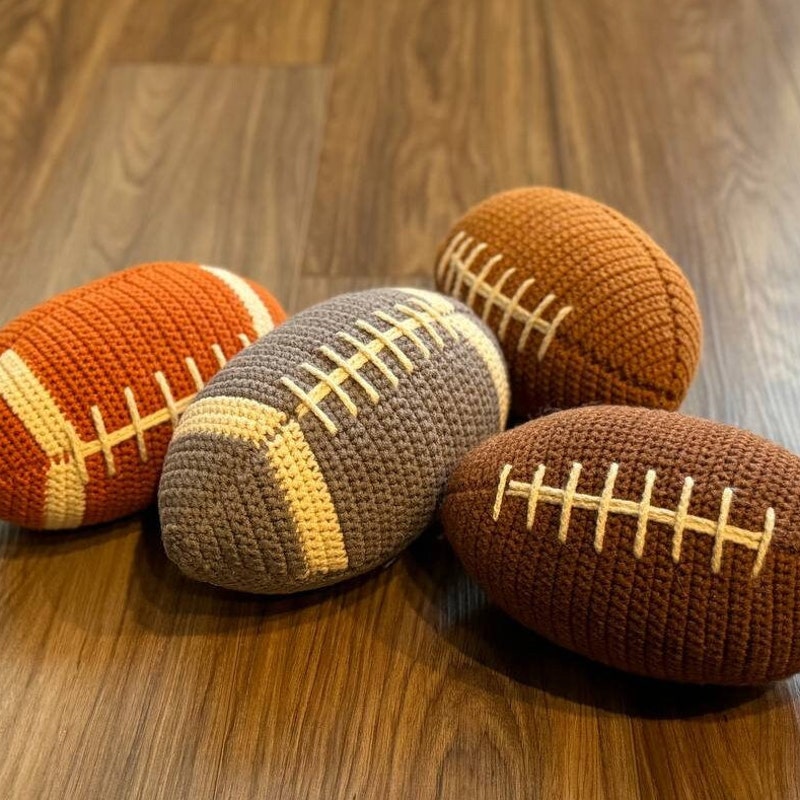 Crochet Football - Etsy