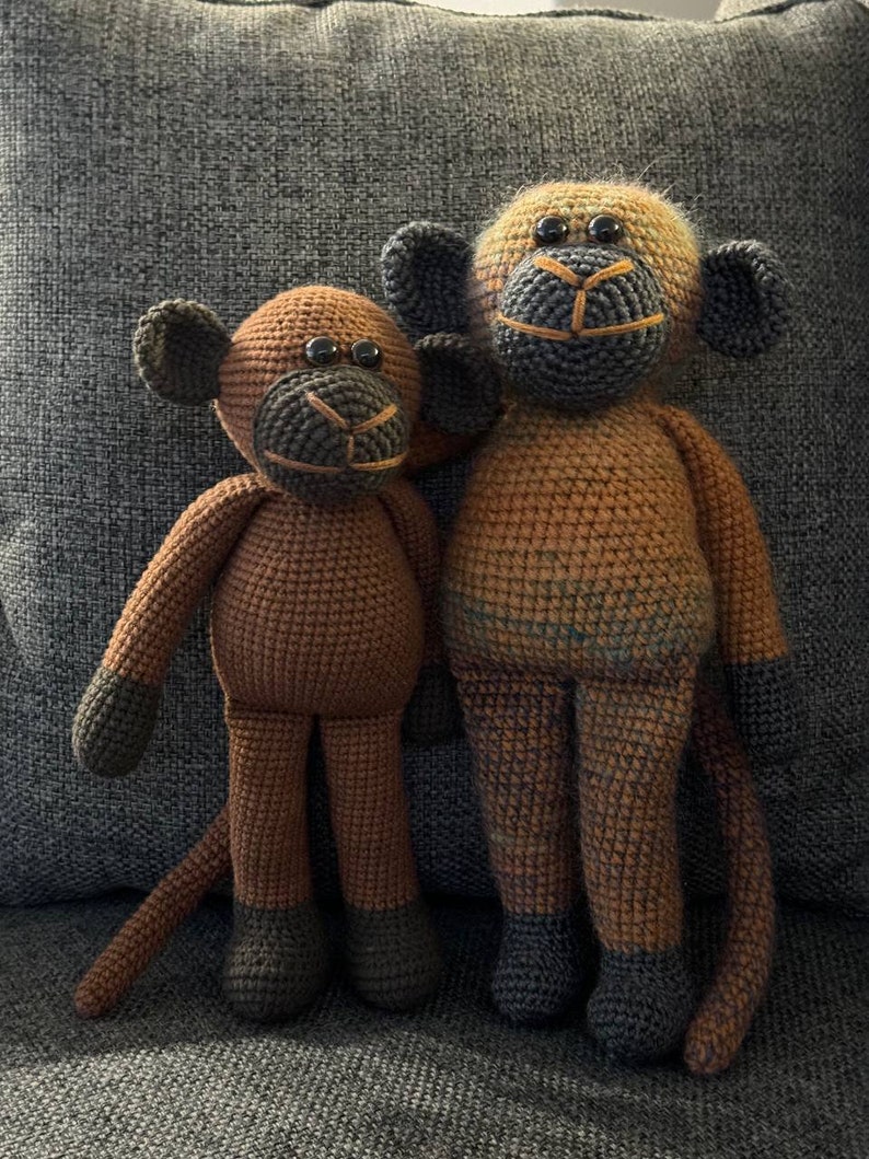 Crochet Monkey Digital Pattern PDF - Adorable and Easy - Instant ...