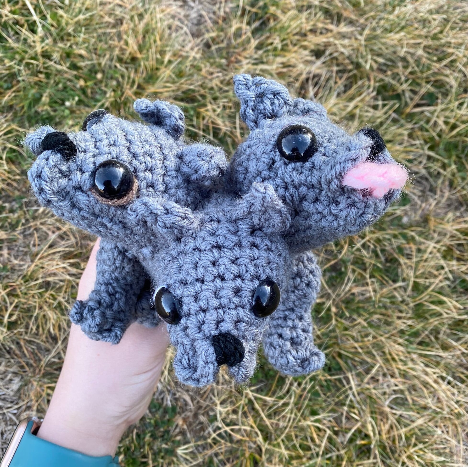 Crochet Cerberus Handmade Plush Toy Cute Gift Item - Etsy