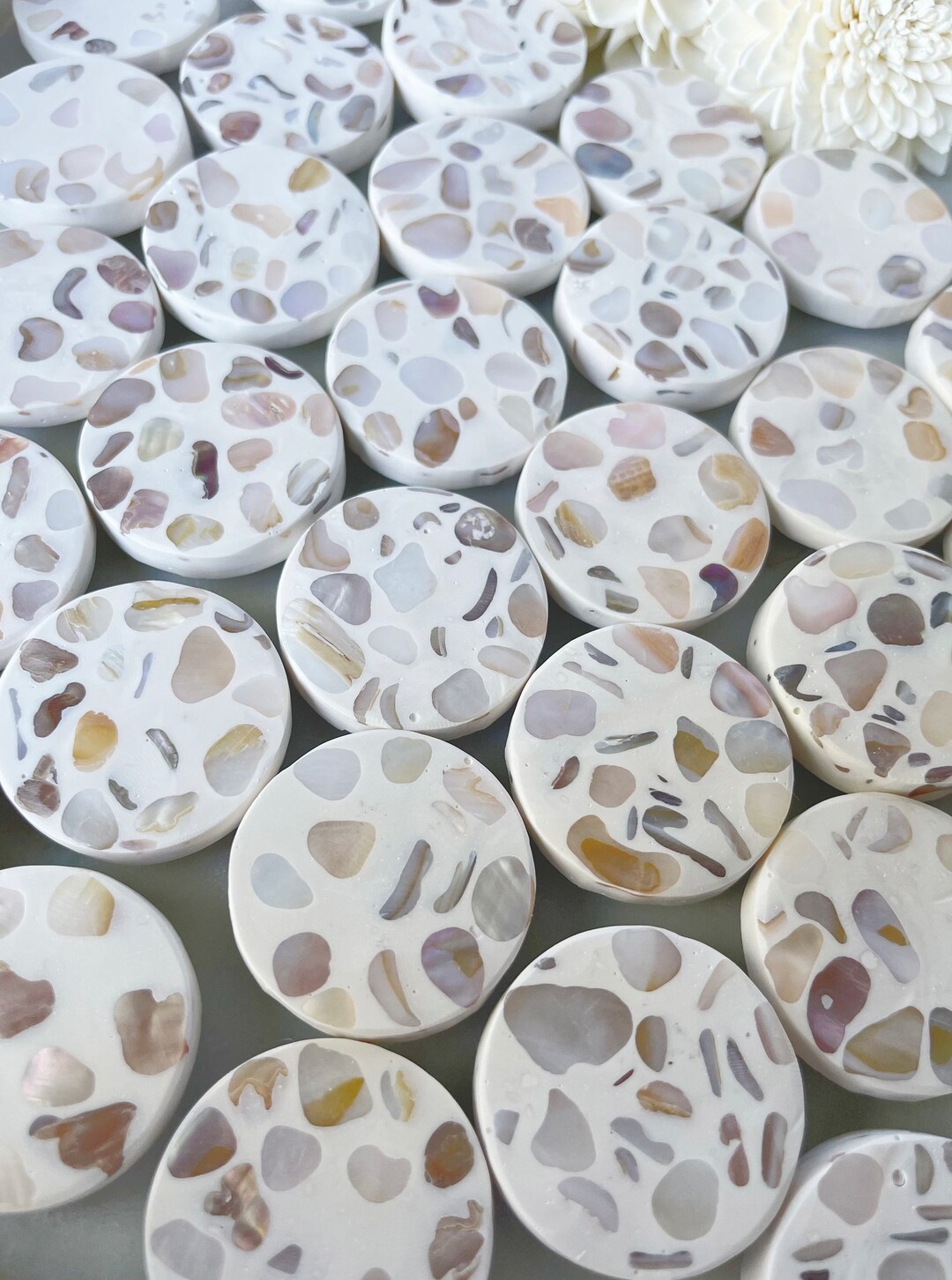 Terrazzo Fridge Magnet Terrazzo Home Decor Seashell Fridge - Etsy