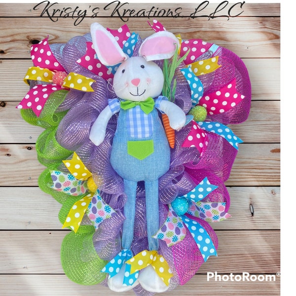Easter Bunny Wreath - Etsy