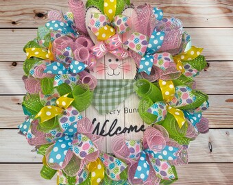 Easter Miss Bunny Bambi Wreath Easter Wreath Easter - Etsy