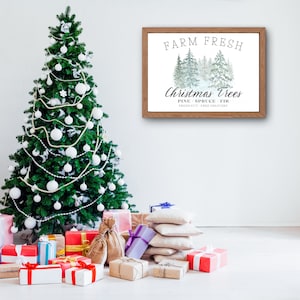 Farm Fresh Christmas Trees, Holiday Prints, Christmas Decoration ...