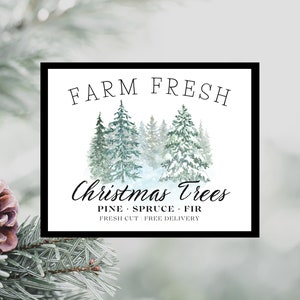Farm Fresh Christmas Trees, Holiday Prints, Christmas Decoration ...