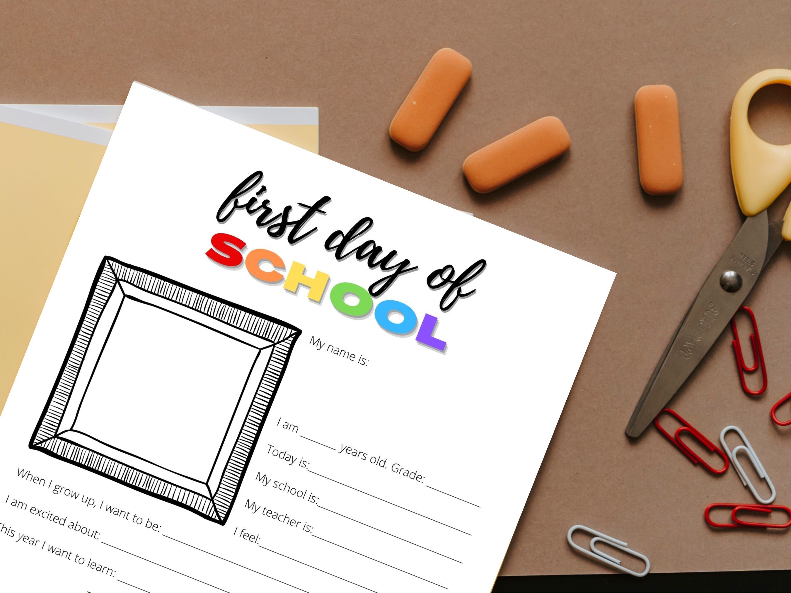 First and Last Day of School Printable, Back to School, School ...