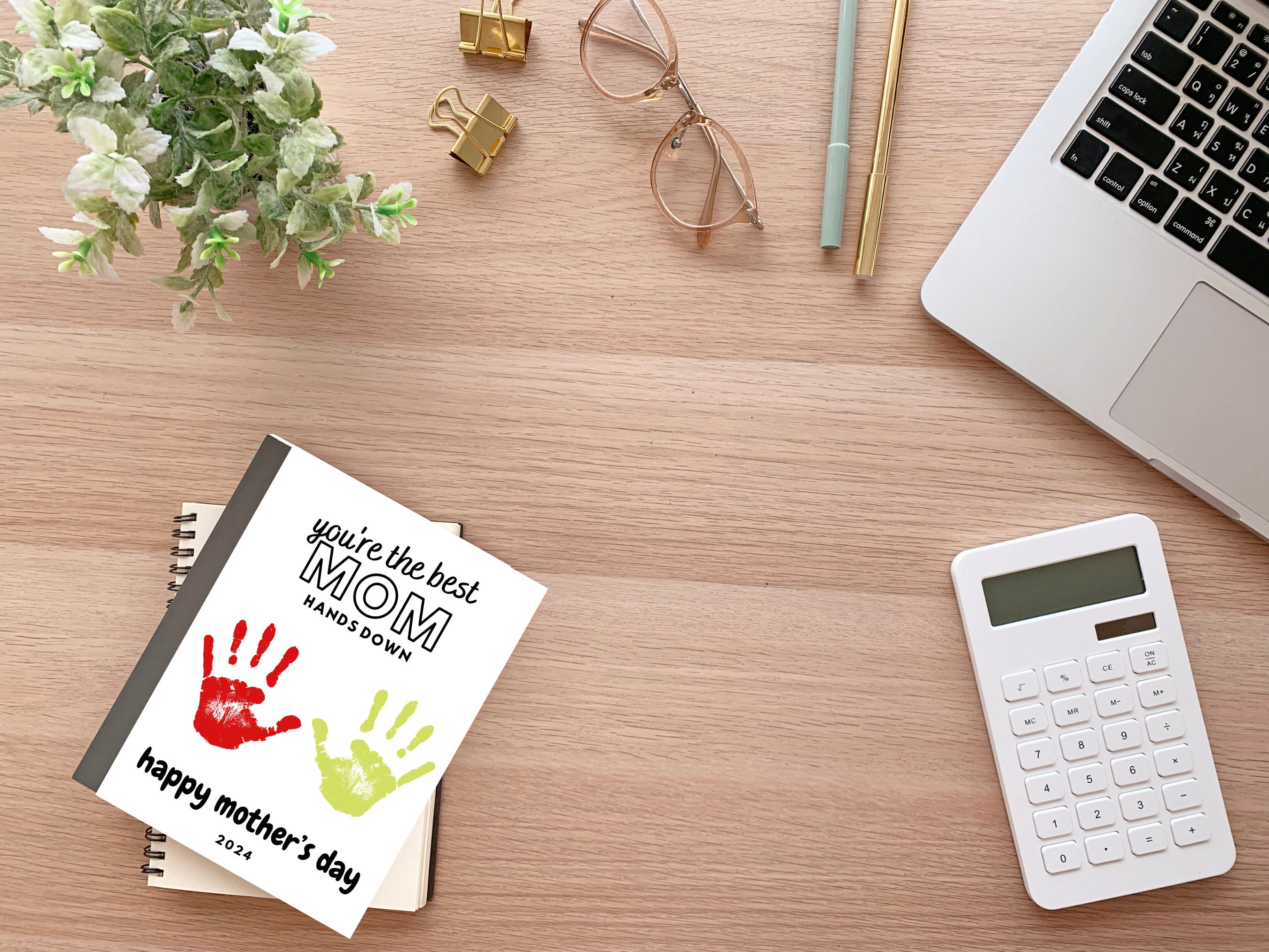 Mothers Day Hand Print Craft Hands Down Best Mom Ever Printable DIY ...