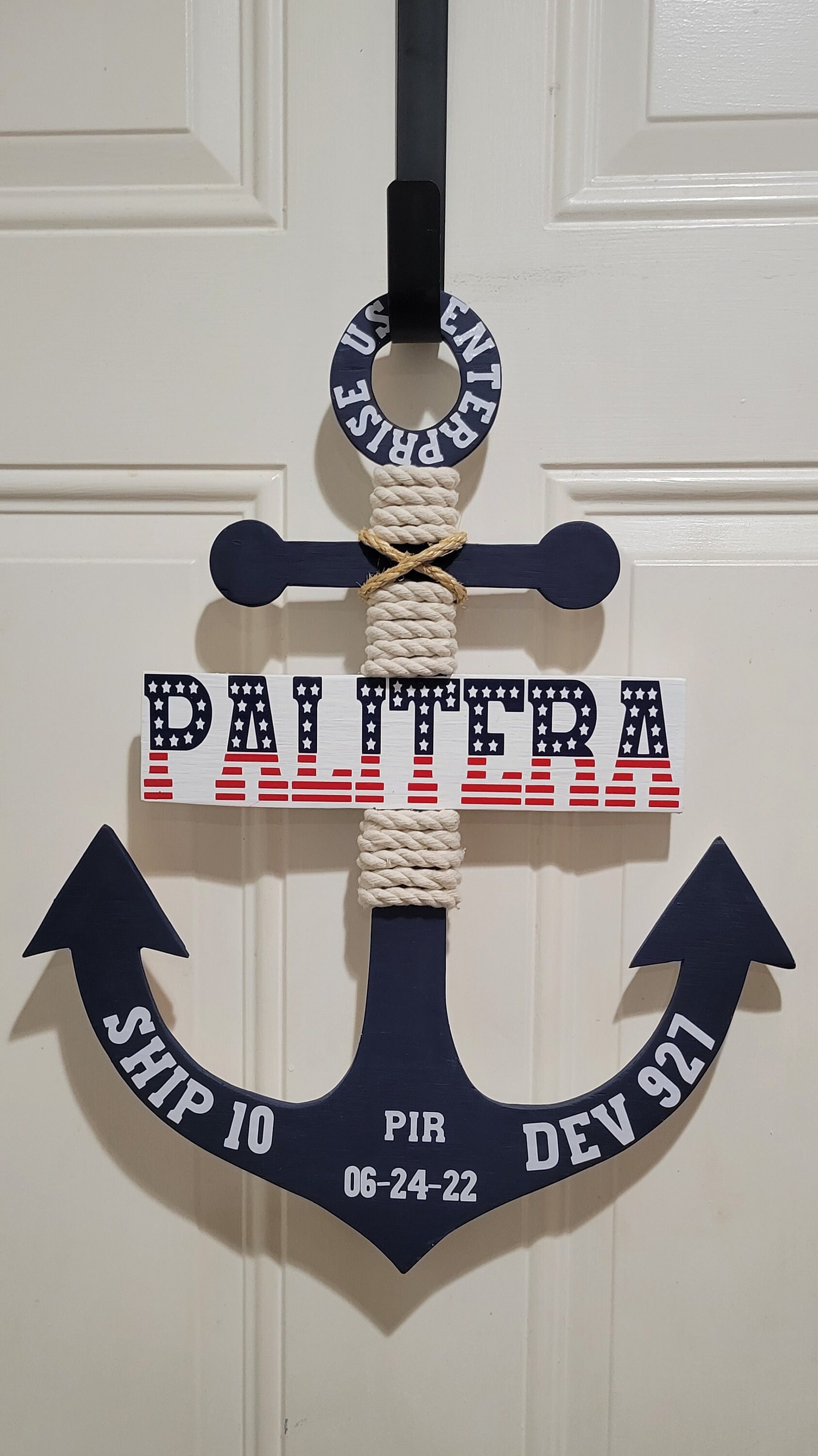 Naval Anchor Door Hanger - Etsy