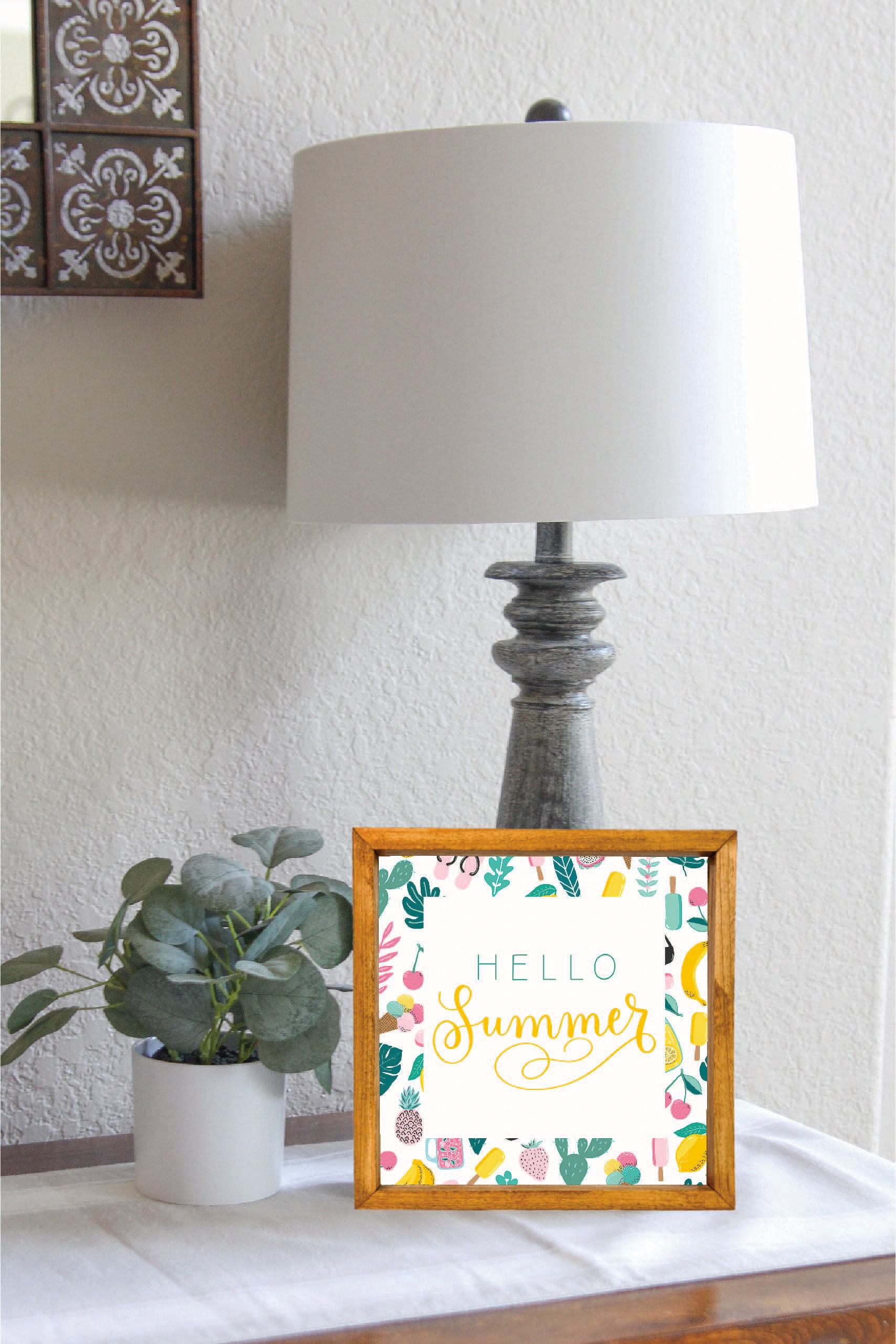 Hello Summer Digital Download Print at Home on Any Paper - Etsy