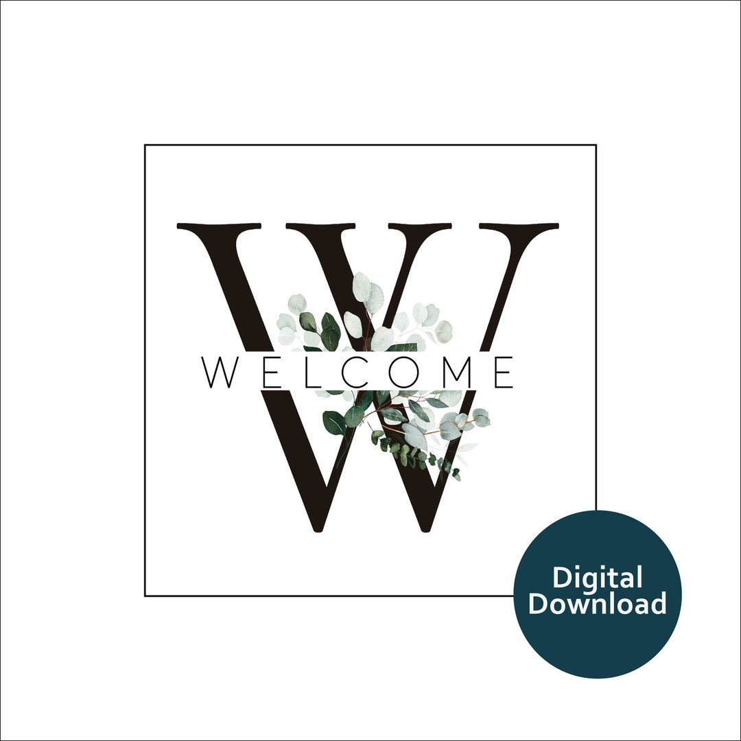 Welcome Digital Download Print at Home on Any Paper - Etsy