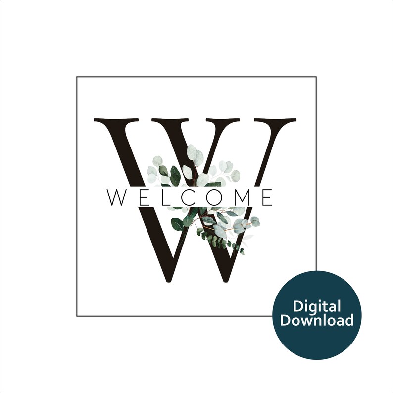 Welcome Digital Download Print at Home on Any Paper - Etsy