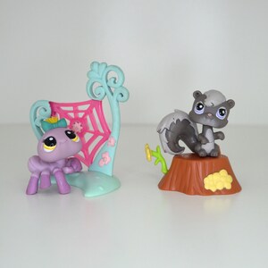 Littlest Pet Shop LPS: #1031 Purple Spider or #132 Grey Squirrel With ...