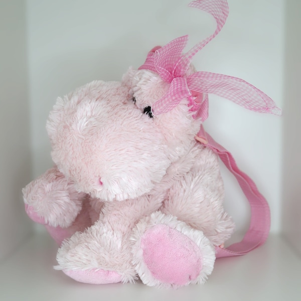 Pink Fluffy Backpack - Etsy