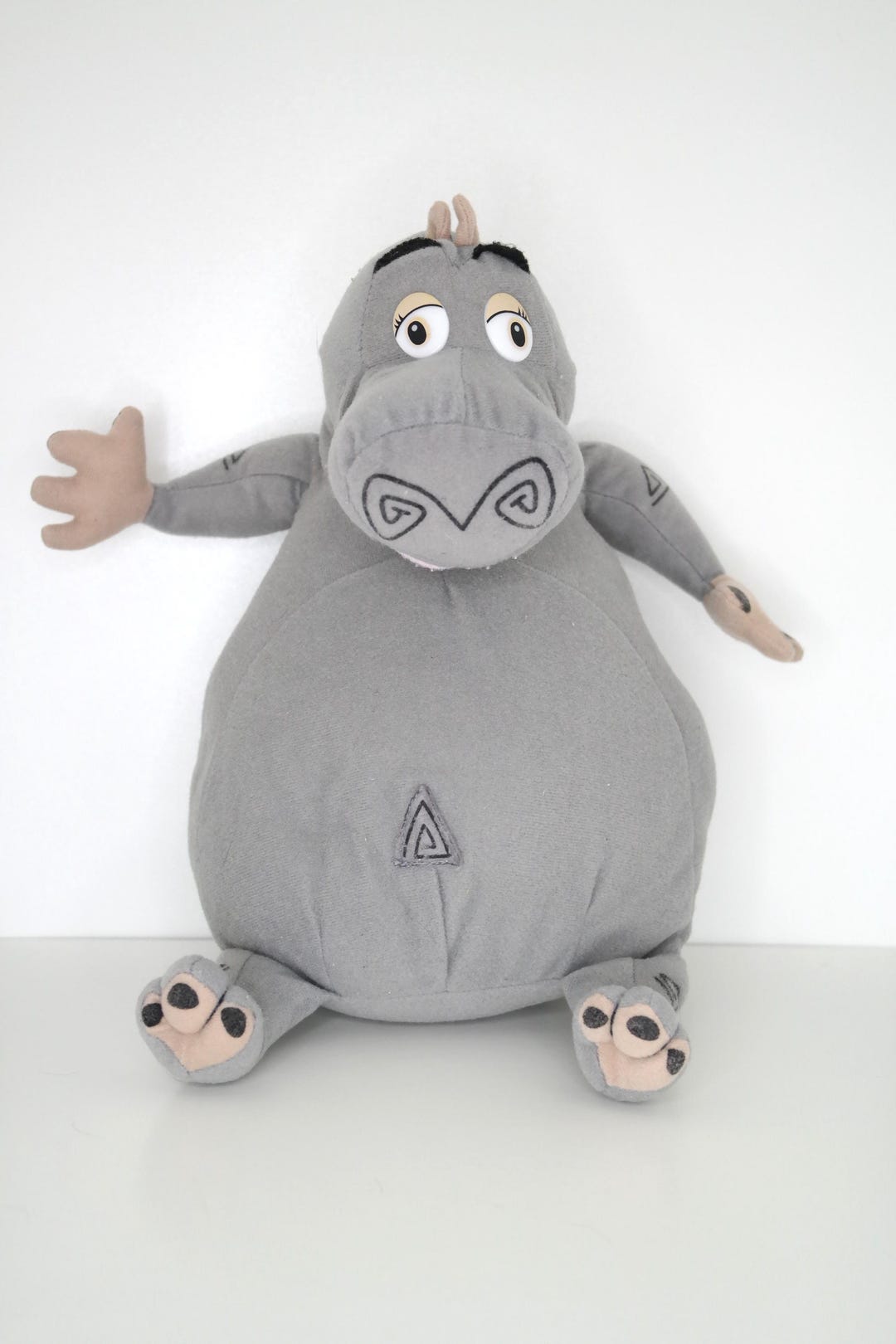 Vintage Dreamworks 2005 Gloria Plush Toy - Madagascar Hippo Stuffed ...