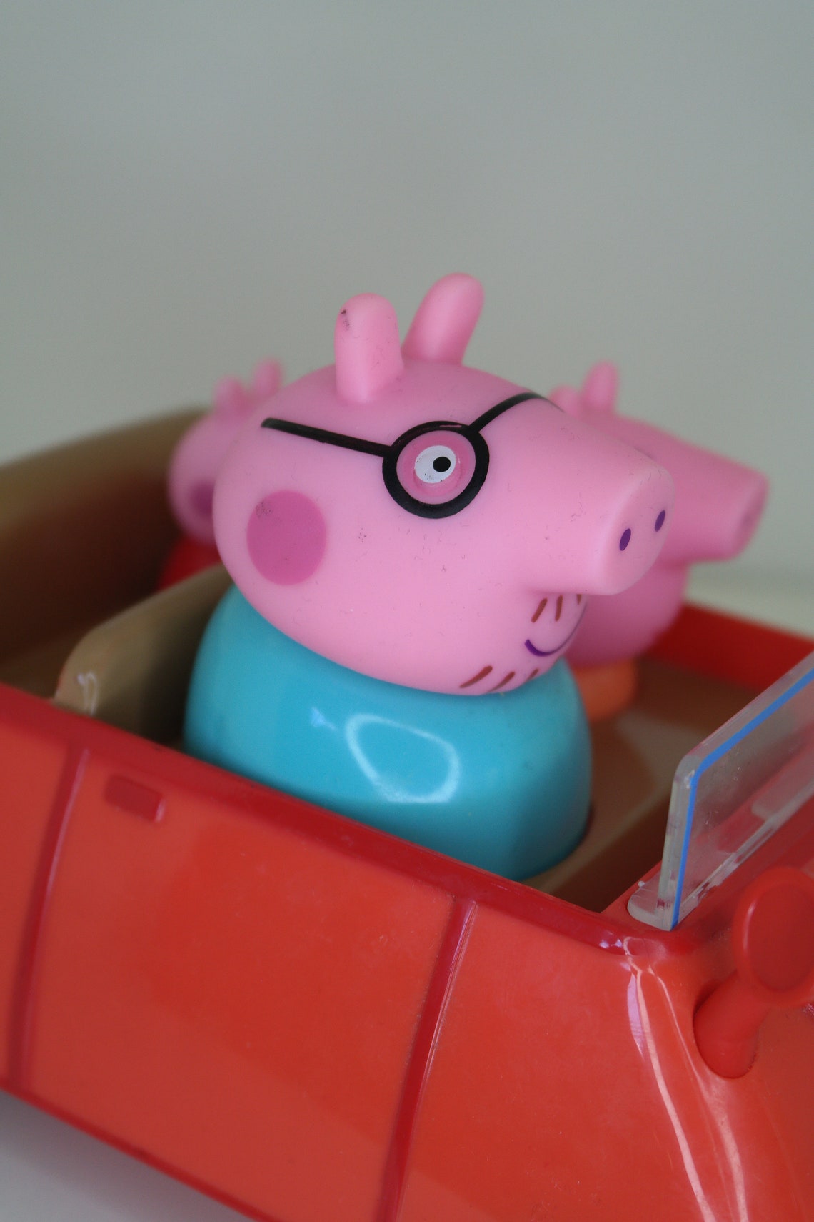Peppa Pig Toy Red Car With Characters Inside - Etsy