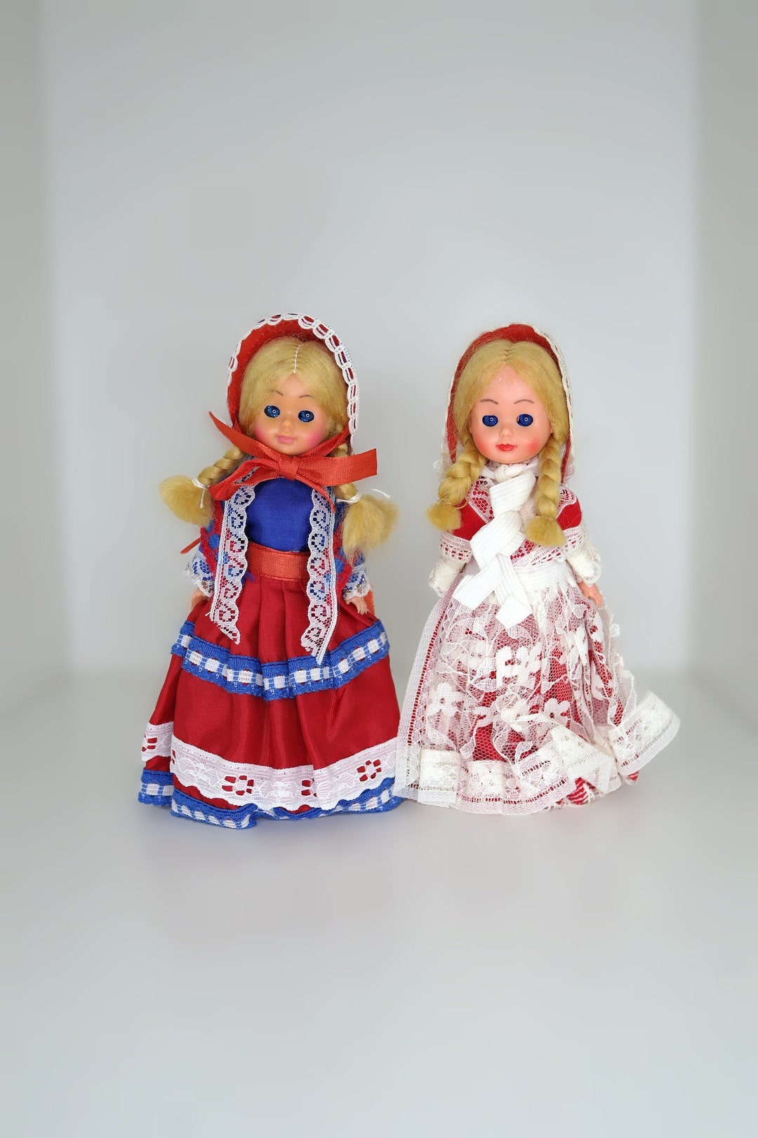 Your Choice of a Vintage Folk Doll - Small Plastic Doll in Traditional ...