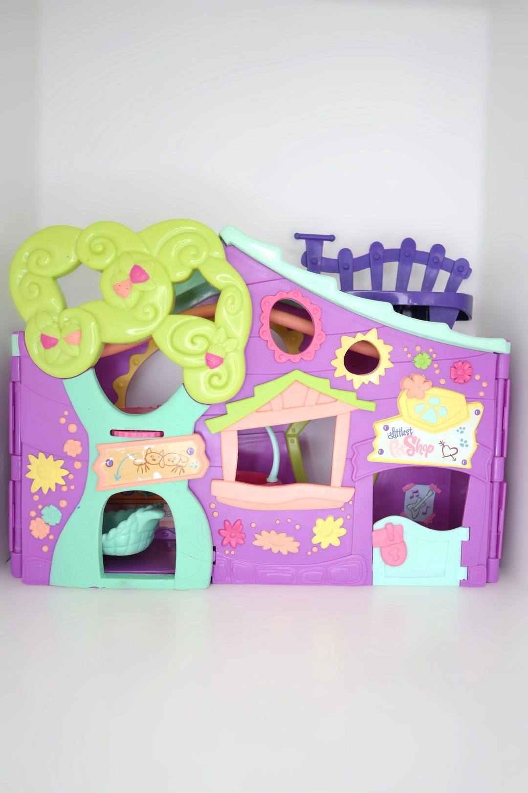 Vintage LPS Purple Treehouse Playset - Hasbro Littlest Pet Shop Toy - Etsy