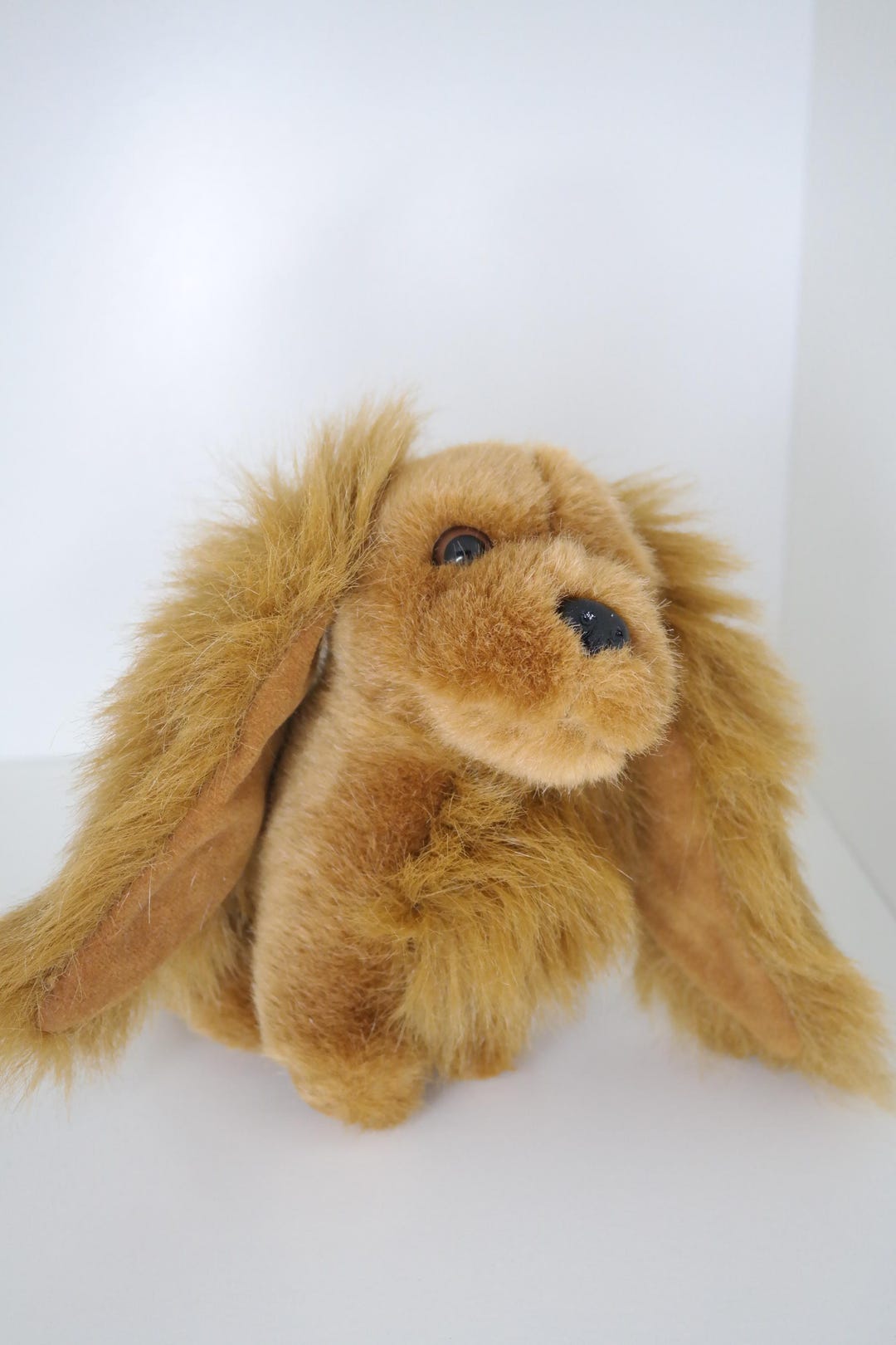 Fluffy Brown Cocker Spaniel Plush - Vintage Swedish Toy - Stuffed ...