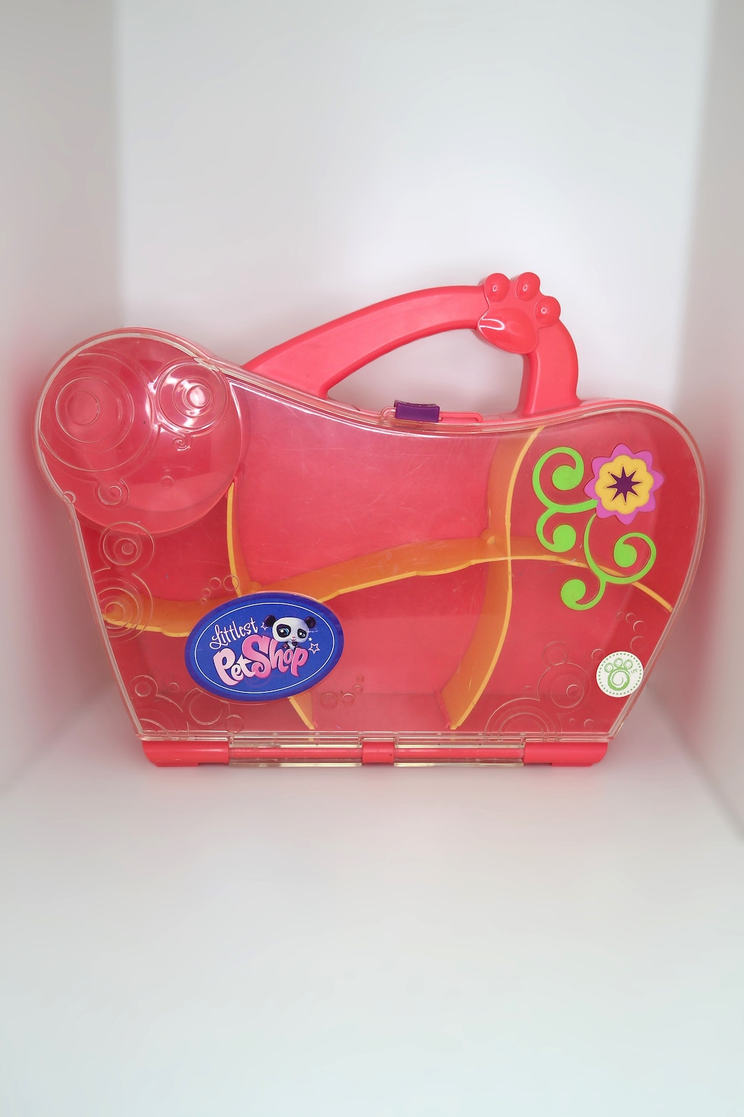 Littlest Pet Shop Pink Carrying Case Travel Storage House Authentic ...