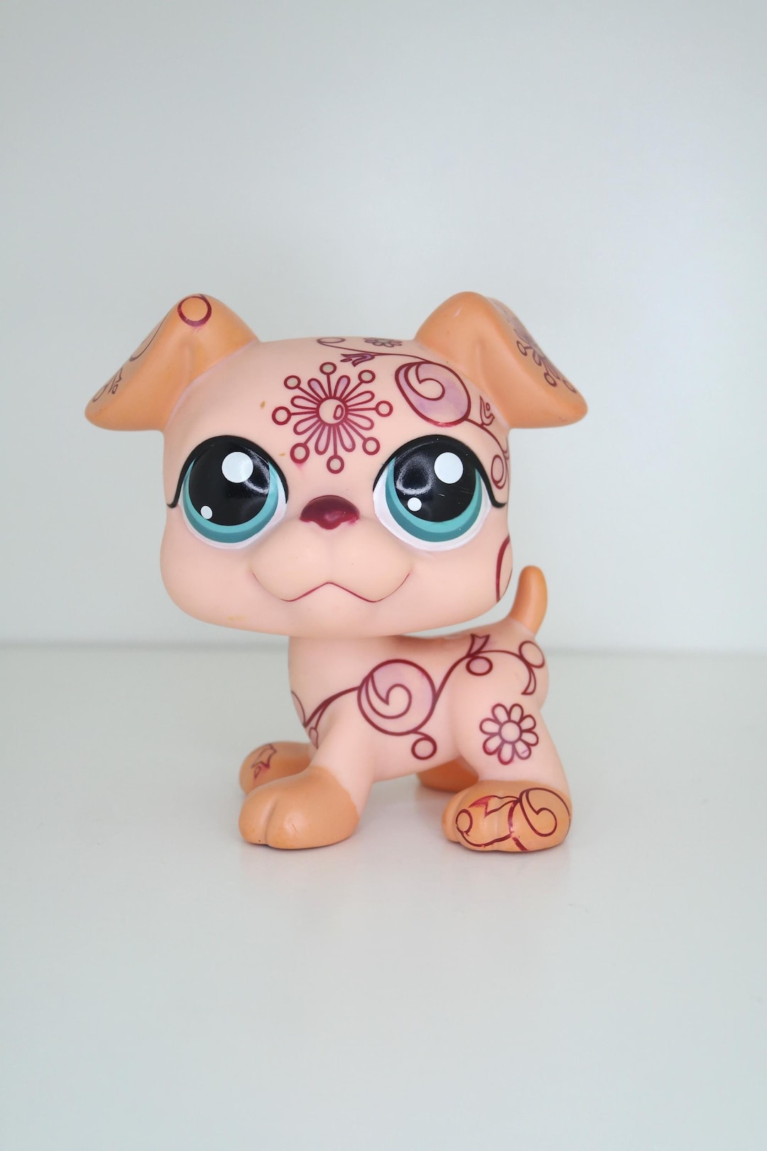 Jumbo LPS Boxer Dog - Hasbro Deco Littlest Pet Shop Pet - 4.5' Inch ...