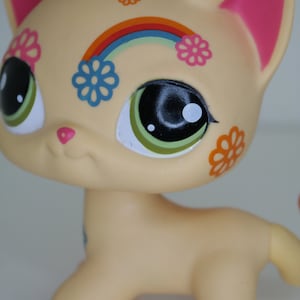 Jumbo LPS Shorthair Cat Authentic Hasbro Deco Littlest Pet Shop Pet 5 ...