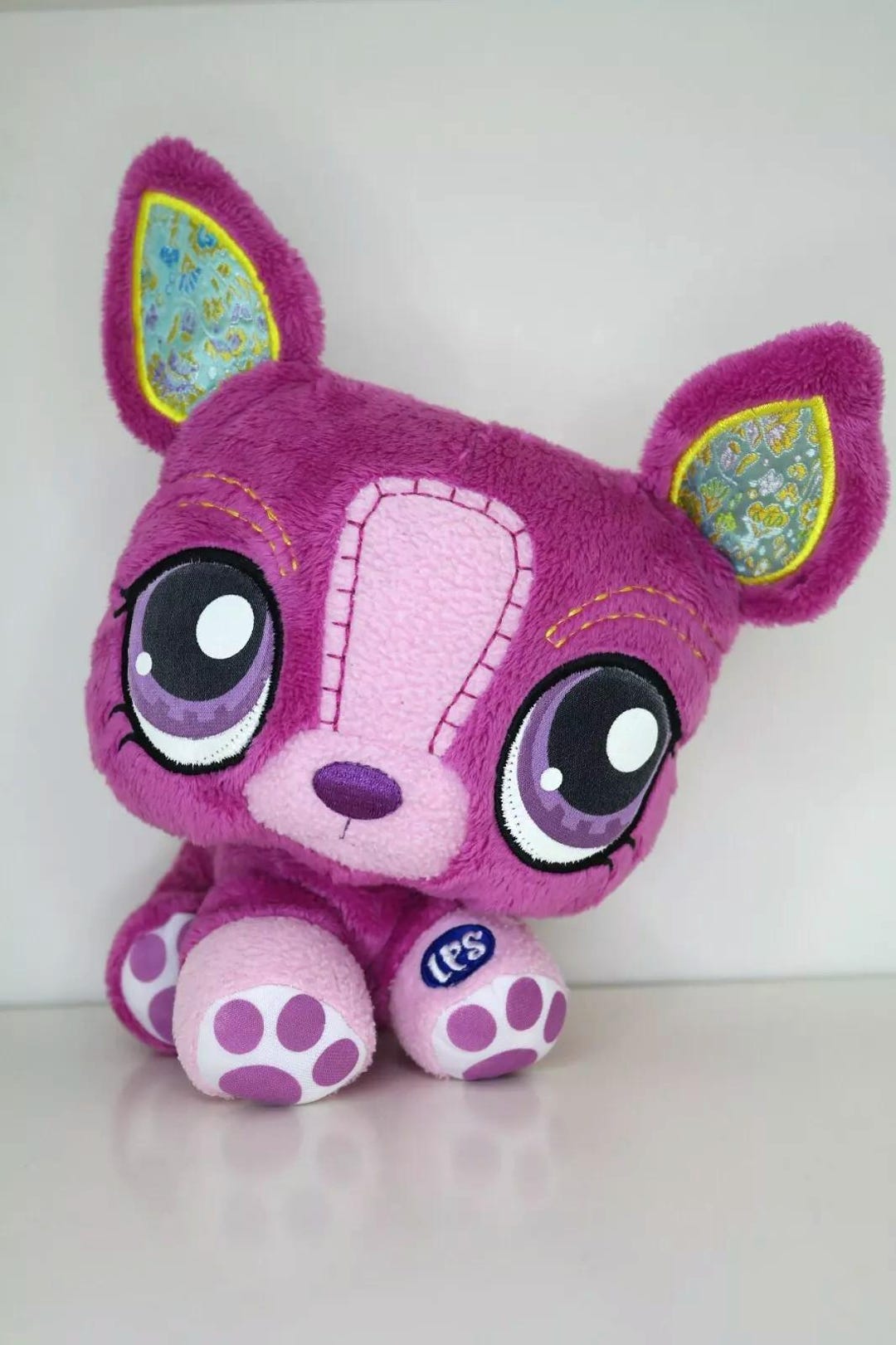 Pink LPS Plush Dog - Boston Terrier Puppy - Littlest Pet Shop Plushie ...