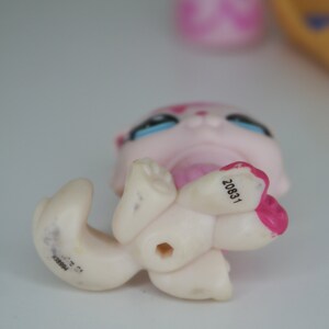 Hasbro Littlest Pet Shop LPS Pet With Accessories 2532 Pink Persian Cat ...