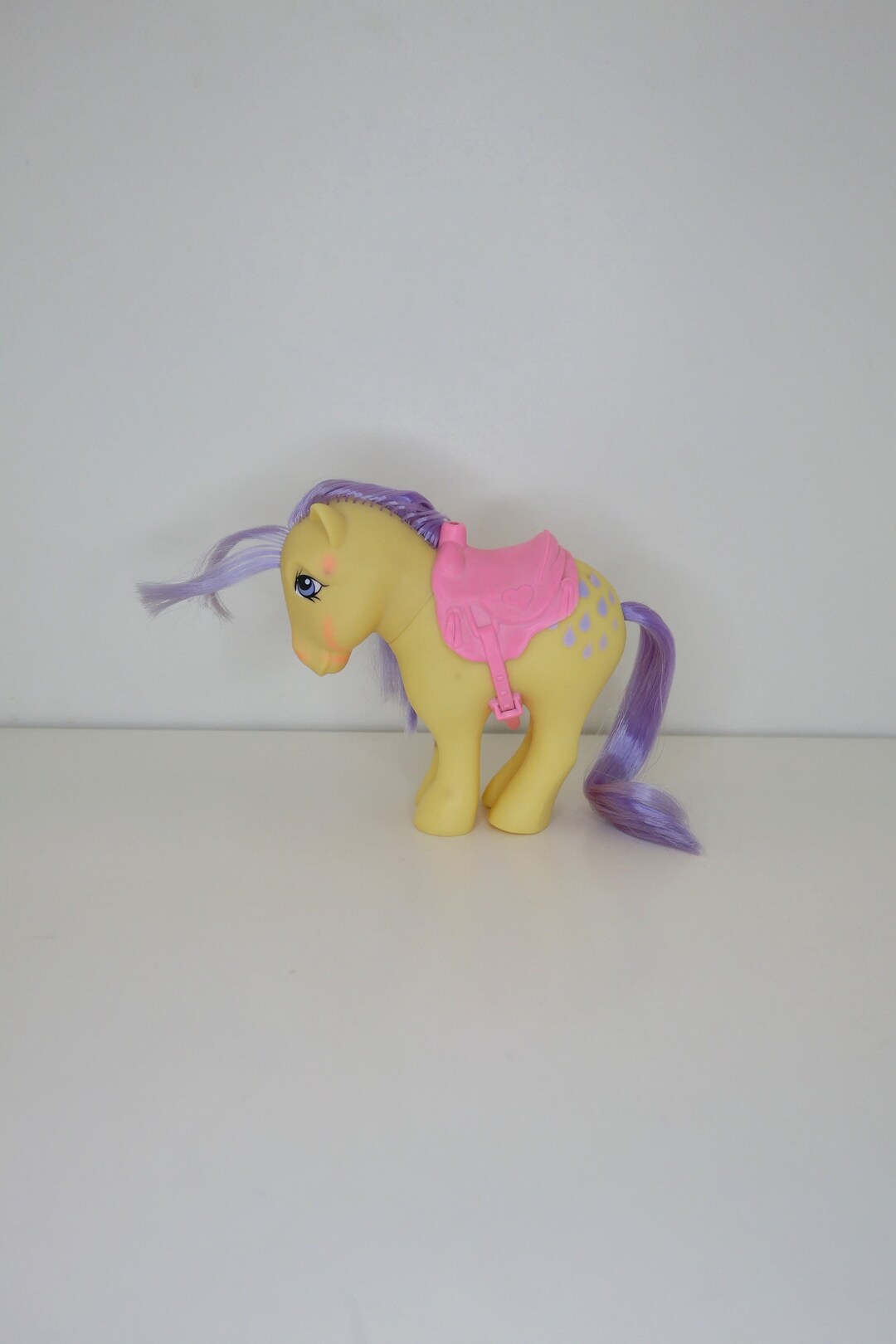 Vintage My Little Pony - Lemon Drop G1 With Saddle - Hong Kong 1982 - Etsy
