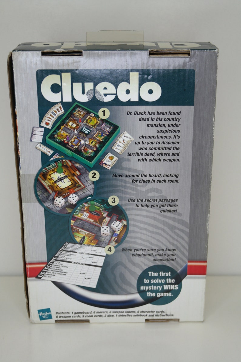 Cluedo Board Game Hasbro Games to Go Travel Version - Etsy