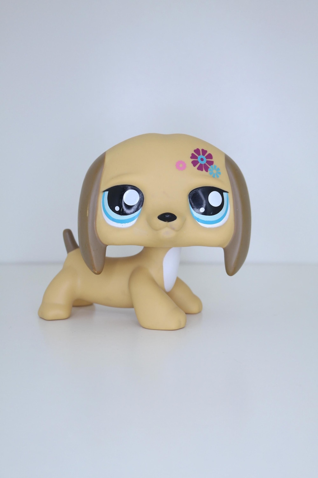 Jumbo Collectible LPS Dachshund Dog Genuine Hasbro Deco Littlest Pet ...