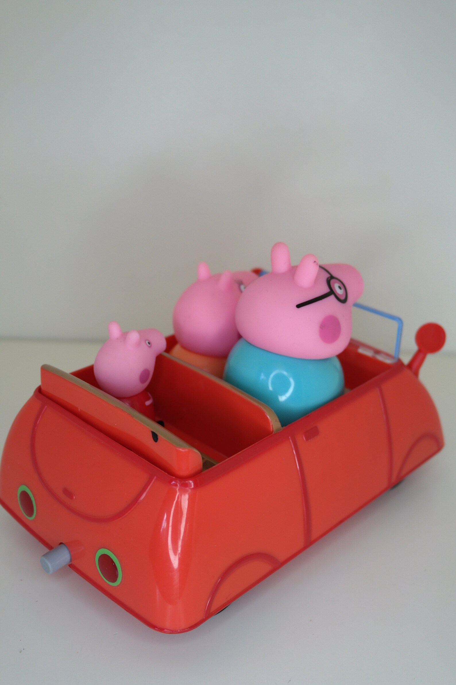 Peppa Pig Toy Red Car With Characters Inside - Etsy