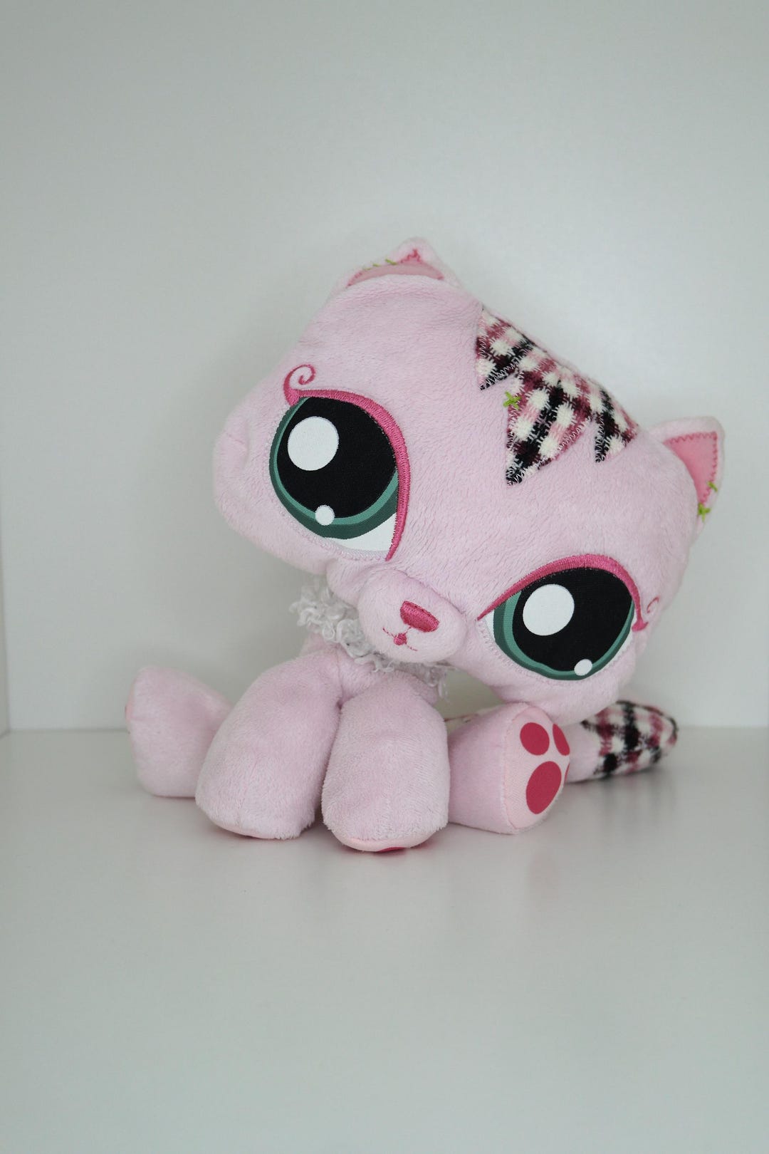 Littlest Pet Shop Plush Toy Hasbro Soft Toy Pink Cat LPS Plushie Pre ...