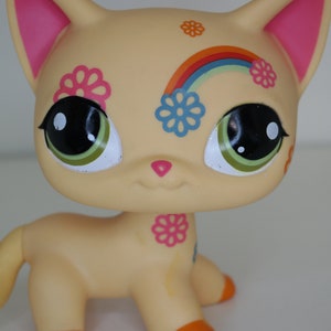 Jumbo LPS Shorthair Cat Authentic Hasbro Deco Littlest Pet Shop Pet 5 ...