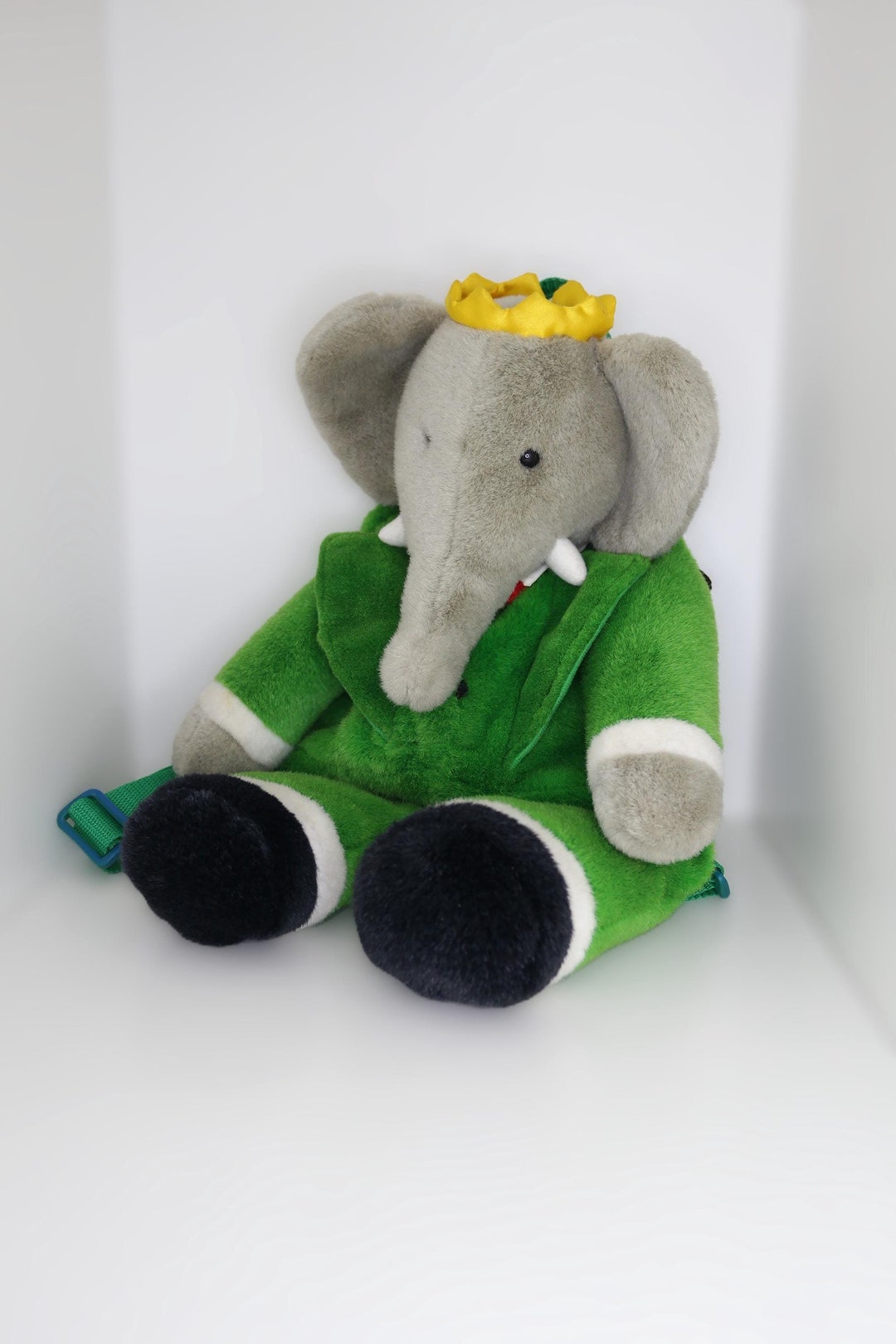 Vintage Backpack for Kids - King Babar Elephant - Adjustable Straps ...