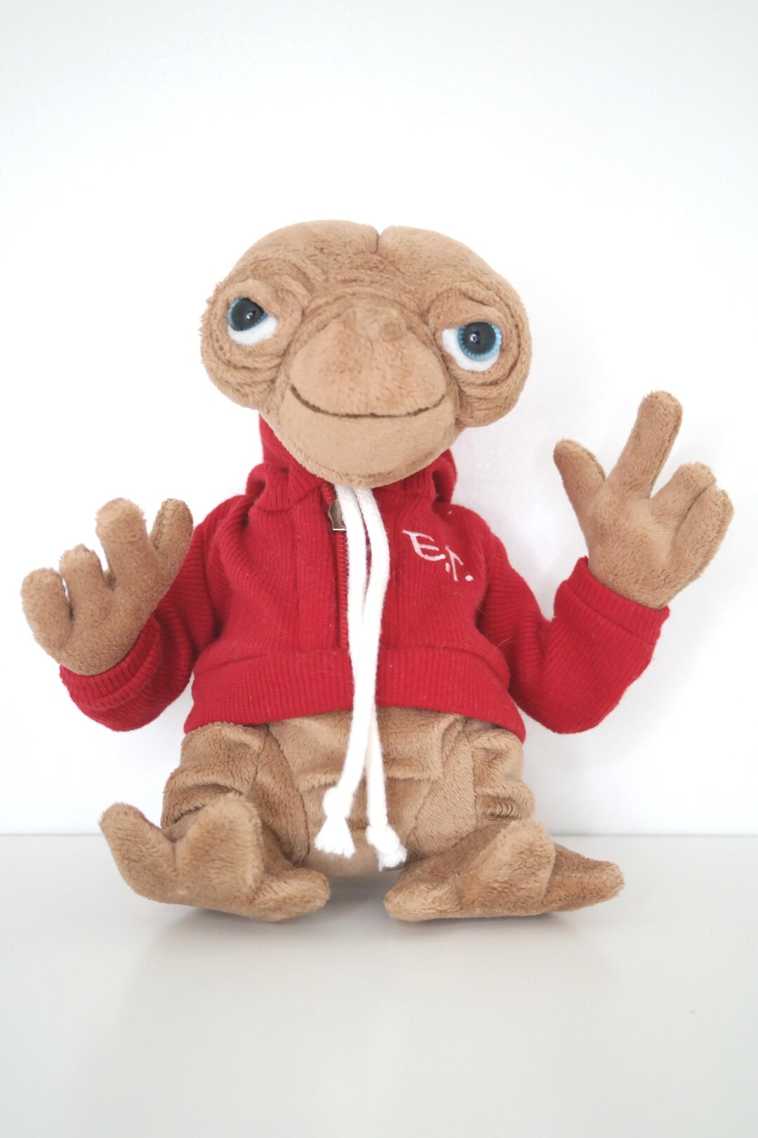 Vintage E.T. Plush Toy - Extra Terrestrial Soft Figure - ET in A Red ...