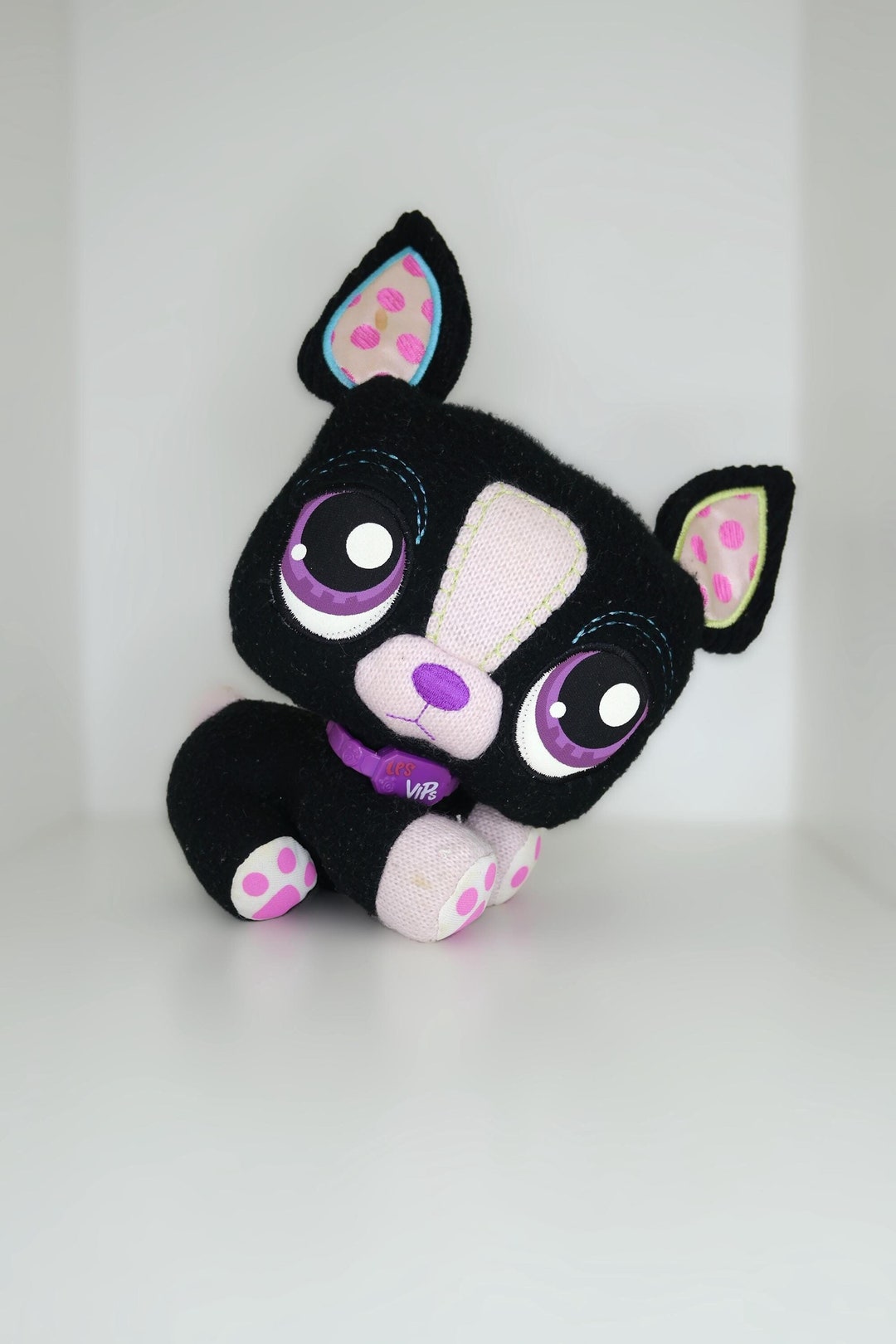 Littlest Pet Shop Plush Toy - LPSO Hasbro Soft Toy - Black Boston ...