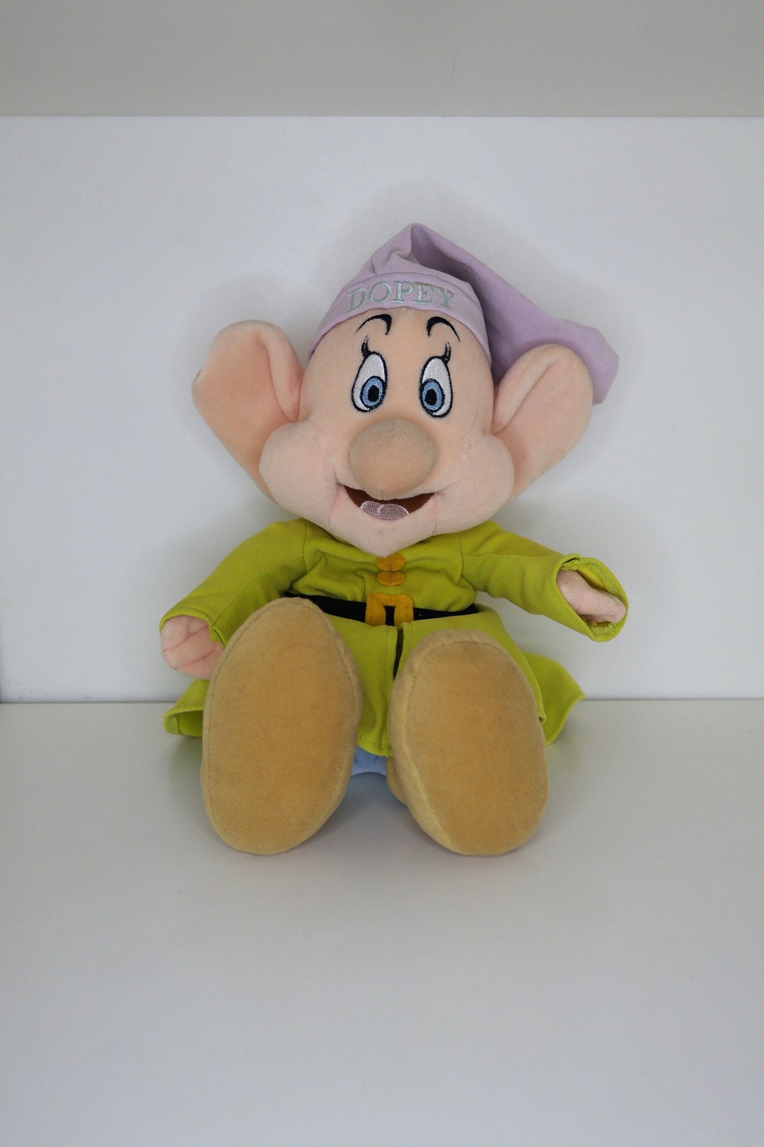 Dopey Weighted Bean Bag Plushie Snow White Dwarf Authentic Disneys ...