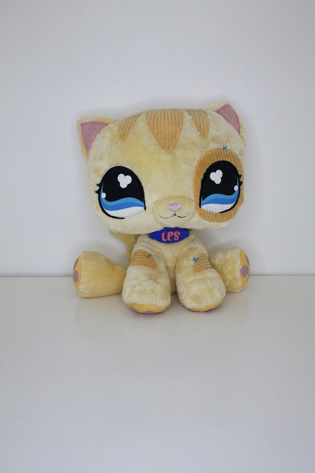 Littlest Pet Shop Plush Toy LPS Hasbro Soft Toy Yellow Cat - Etsy