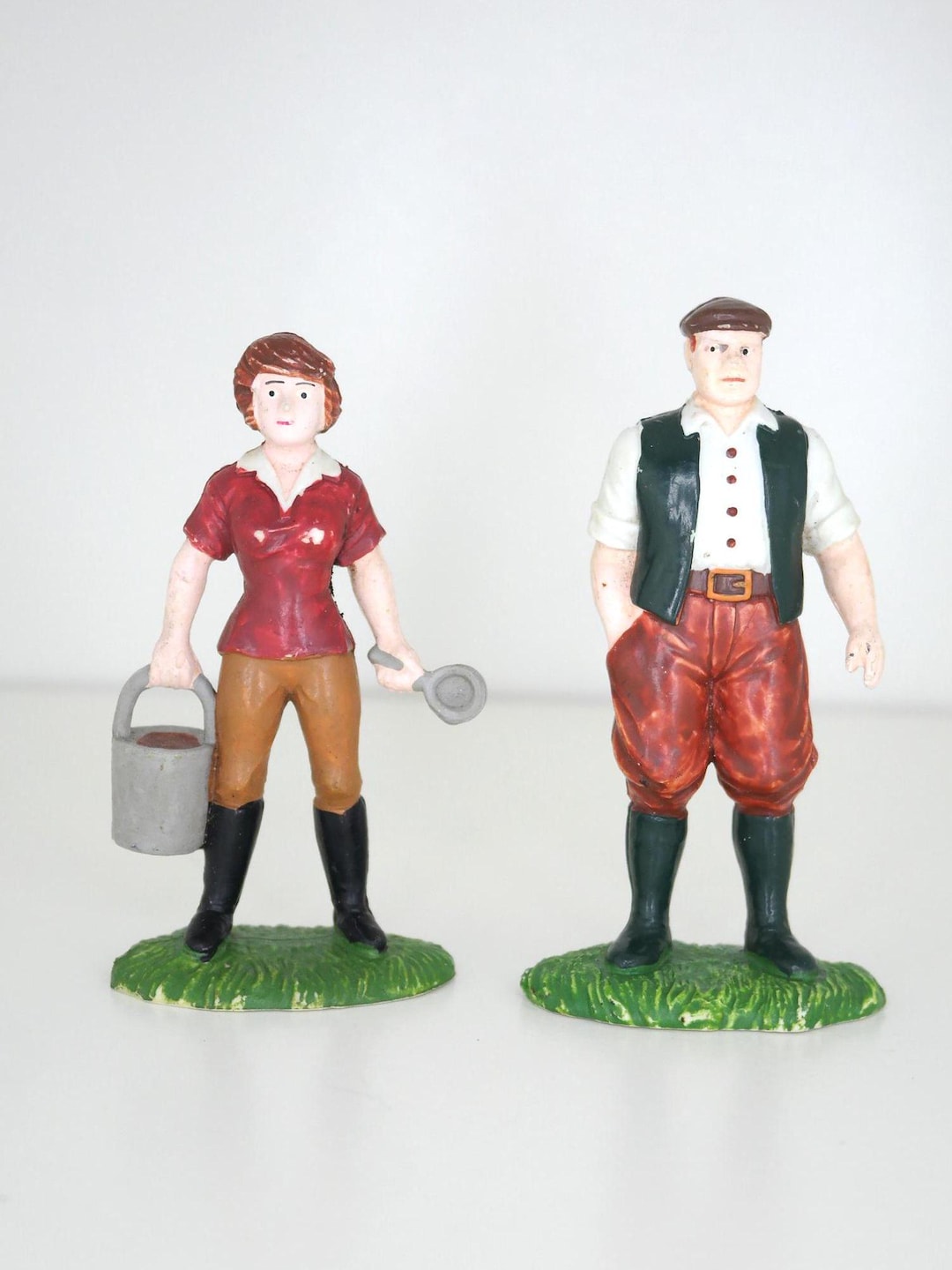 ELC Farmer Figurine - Set of 2 Vintage Figurines - Farmer and Lady ...