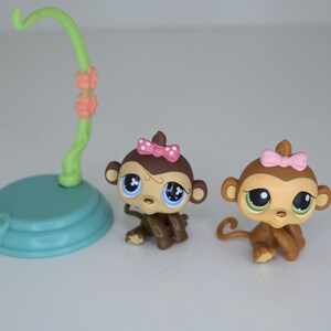 Littlest Pet Shop - Set of Two LPS Monkey Pets With Accessory ...
