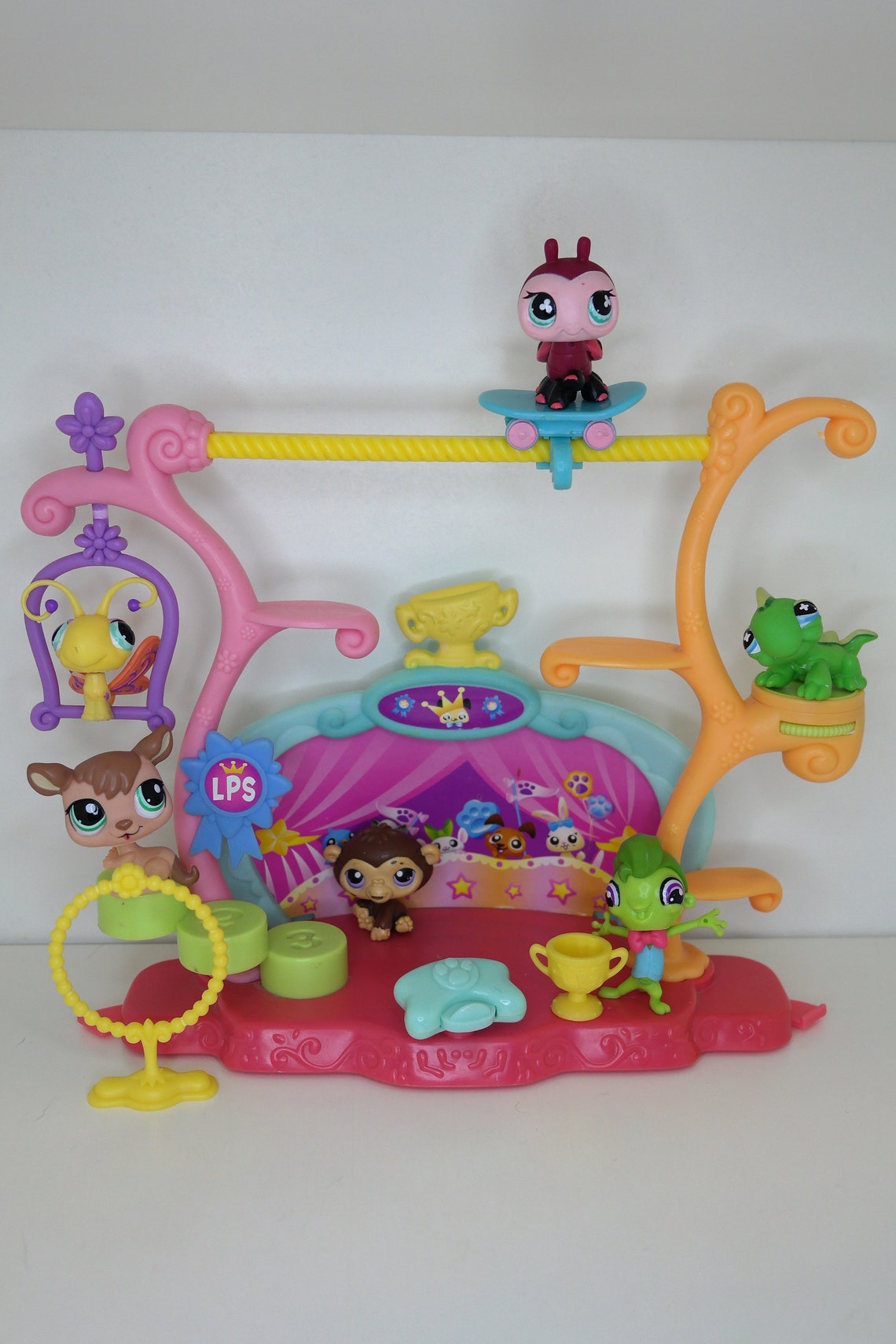 Littlest Pet Shop Circus Playset Set of Accessories and Pets - Etsy