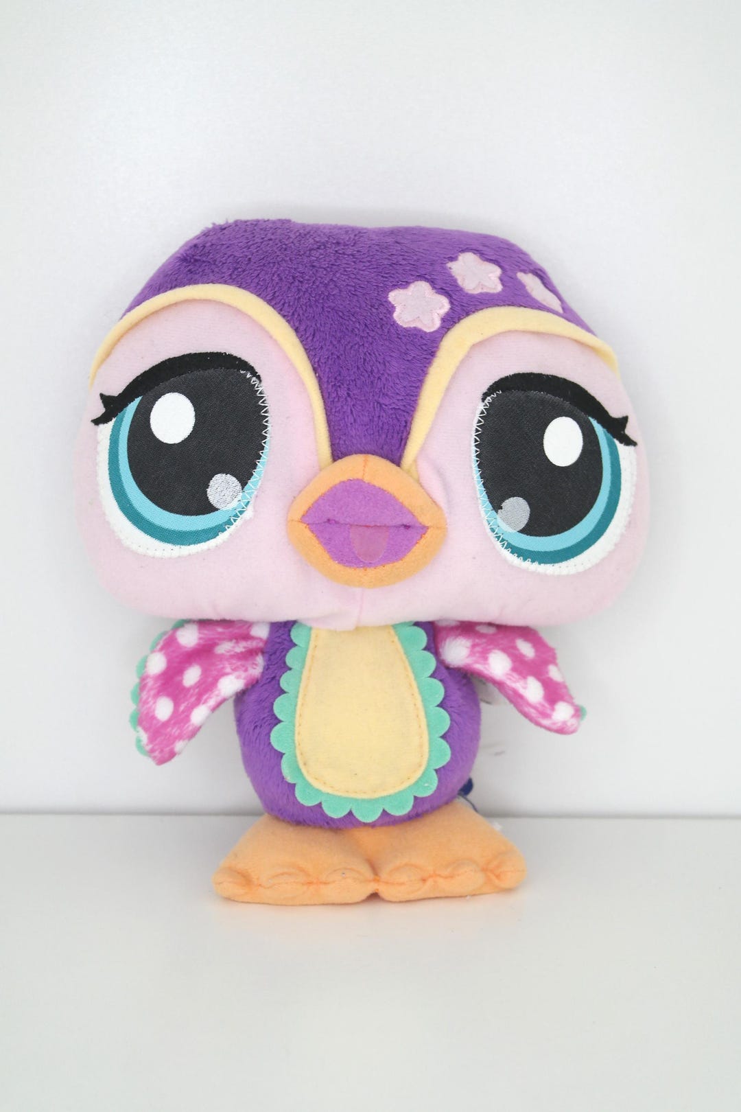 Littlest Pet Shop Plush Toy - Hasbro Soft LPS - Purple Pink Penguin - Etsy