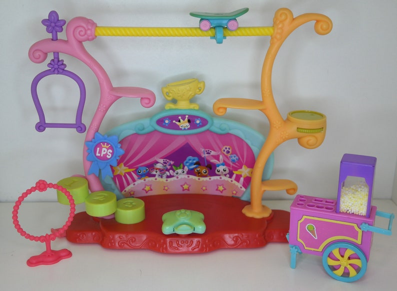 Littlest Pet Shop Circus Playset Set of Accessories and Pets - Etsy