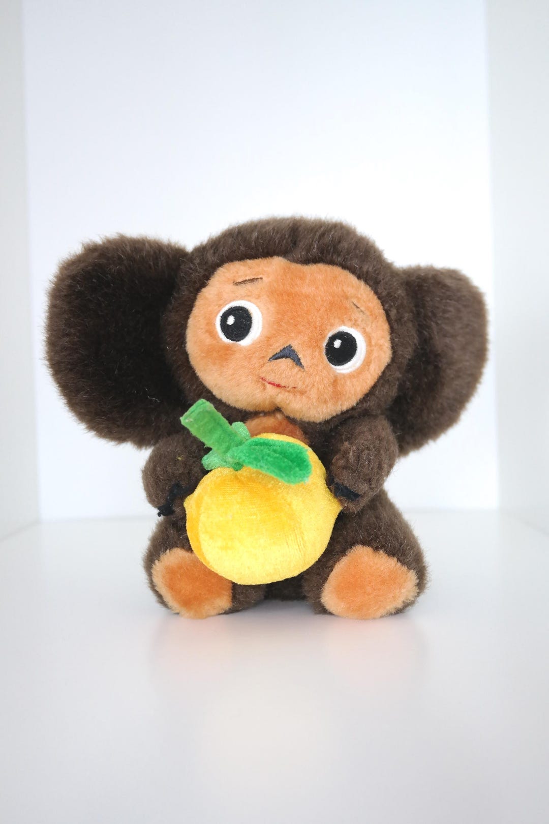 Vintage Soviet Cheburashka Plush Toy Russian Cartoon Character Stuffed ...