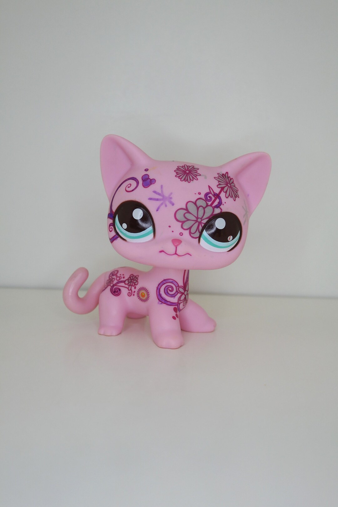 Jumbo LPS Shorthair Cat Authentic Hasbro Deco Littlest Pet Shop Pet 5 ...