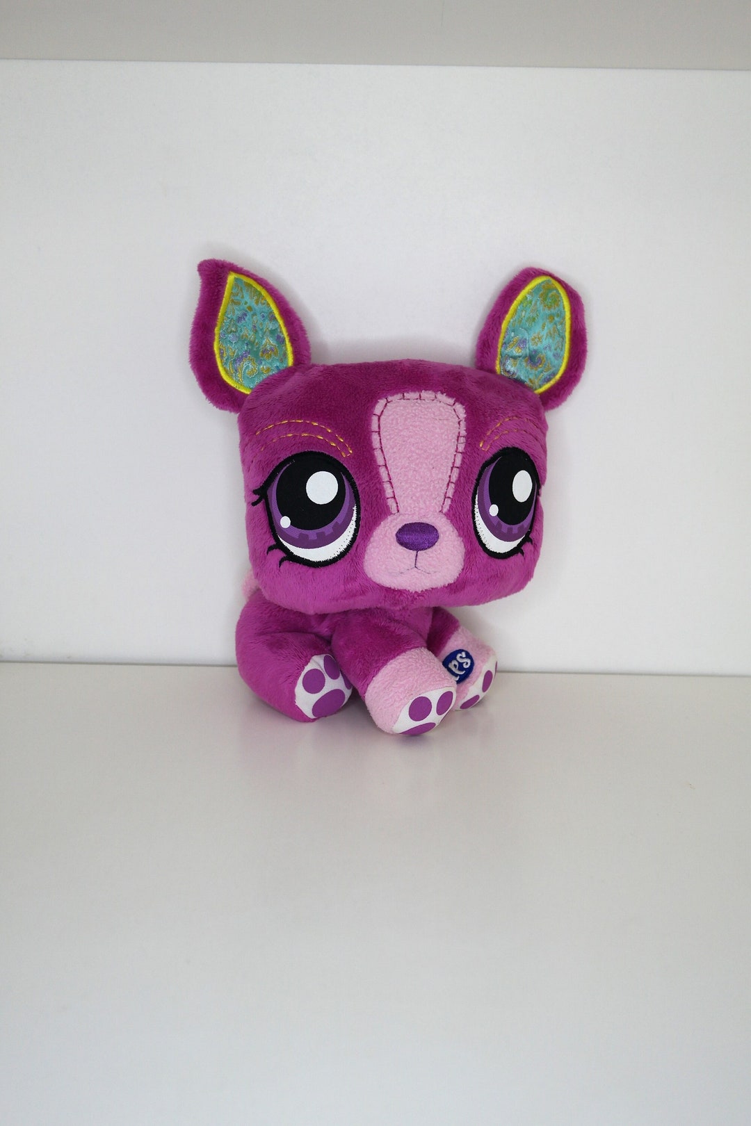Littlest Pet Shop Plush Toy LPS Hasbro Soft Toy Pink Boston Terrier ...