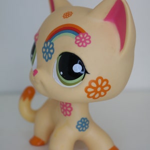 Jumbo LPS Shorthair Cat Authentic Hasbro Deco Littlest Pet Shop Pet 5 ...