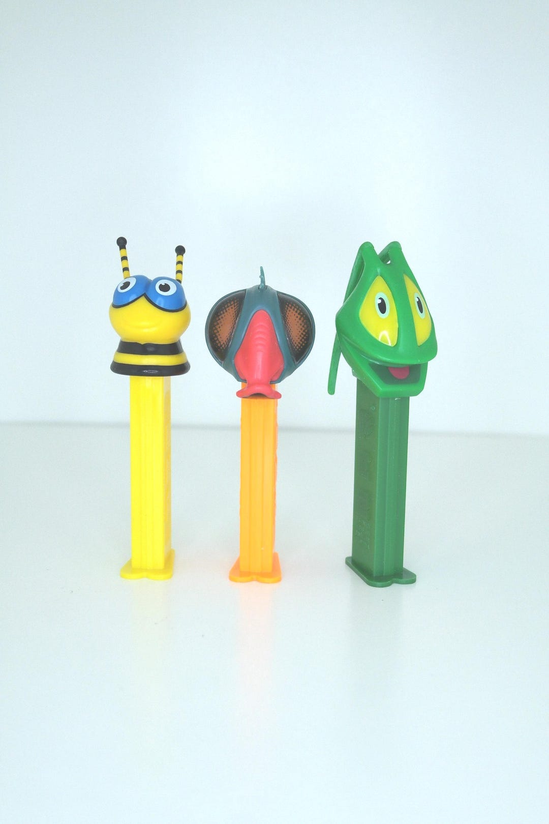 Choose Retired 2000 Bugs PEZ: Bee, Fly or Grasshopper - Retro ...