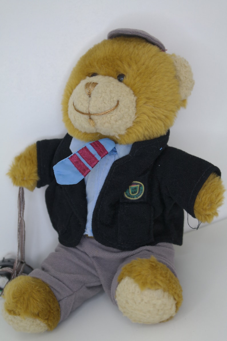 The Teddy Bear Collection Sam the School Boy Bear Plush - Etsy