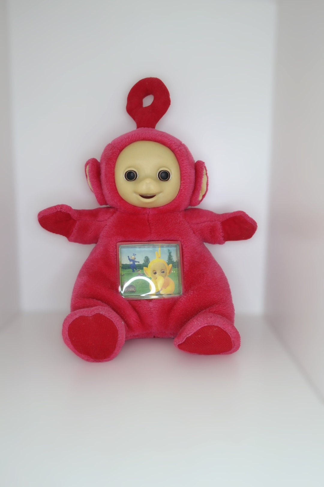 Vintage Teletubbies Red Teletubby Po Playing Theme Song and Rolling ...