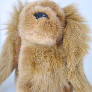 Fluffy Brown Cocker Spaniel Plush - Vintage Swedish Toy - Stuffed ...
